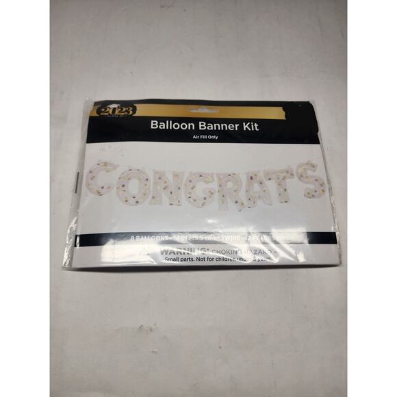 Unbranded | Party Supplies | Wedding Party Congrats Balloon Banner Kit ...